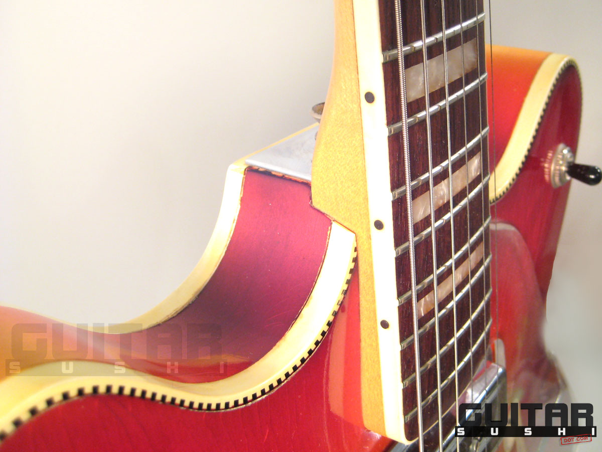 Vintage 1966 Fender Coronado II Sunburst Hollowbody Electric Guitar ...